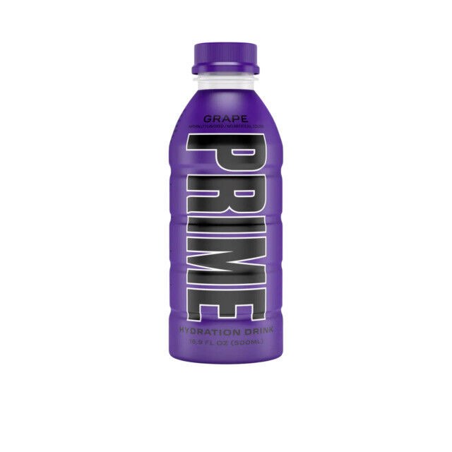 Purple Grape Prime Hydration Drink By Logan Paul x KSI, Food & Drinks ...