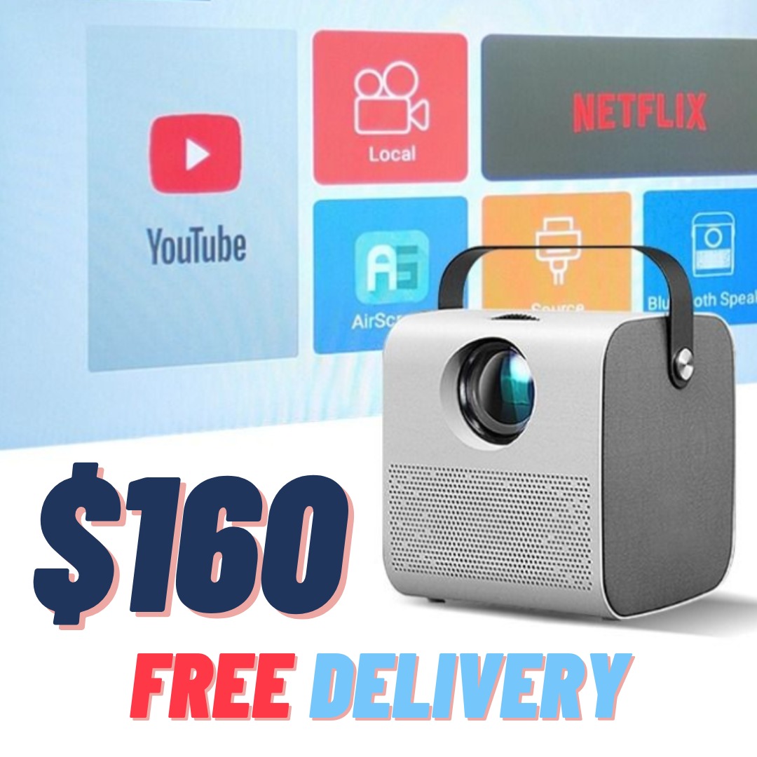 Q3 Portable Smart Android Projector Y8 Mini 6000 Lumens Full HD 1080P ...
