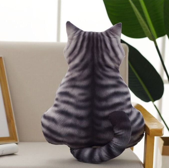 Realistic (Back View) Cat Plush *Cute toys, cats, plushies*, Hobbies ...