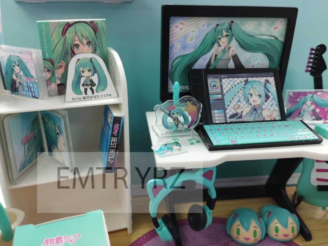 Re-Ment Hatsune Miku Miku Miku Room (Set of 8), Hobbies & Toys, Toys ...