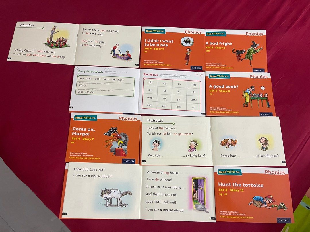 RWI Read Write Inc Phonics Oxford Orange Books 1-12, 興趣及遊戲, 書本 & 文具 ...