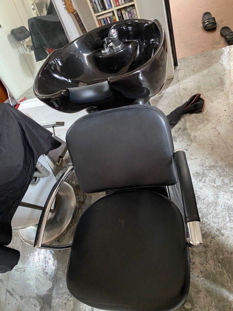 Salon Washing Chair with Sink, Furniture & Home Living, Furniture ...