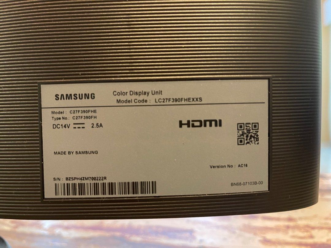 Samsung 27-inch Curved LED Monitor, Computers & Tech, Parts ...