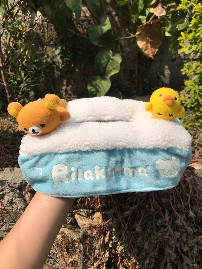 SAN-X RILAKKUMA TISSUE HOLDER, Hobbies & Toys, Toys & Games on Carousell