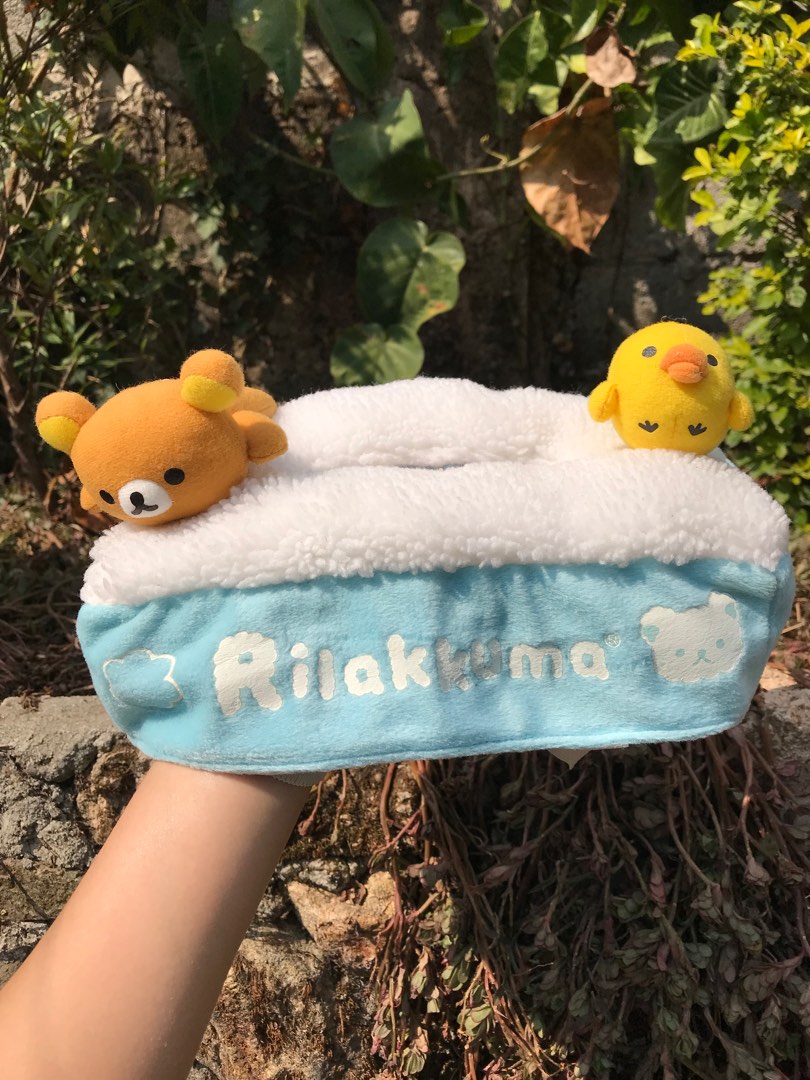 SAN-X RILAKKUMA TISSUE HOLDER, Hobbies & Toys, Toys & Games on Carousell