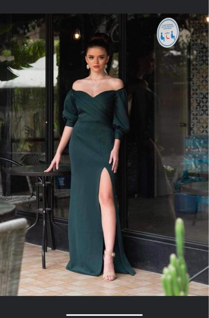 Saturday dress emerald green, Women's Fashion, Dresses & Sets, Evening ...