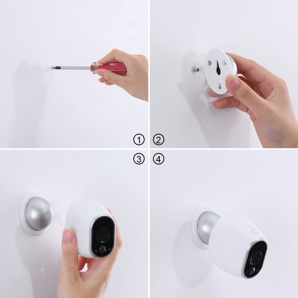 Security Wall Mount Pack of 2, Metal Magnetic Mount Compatible with ...