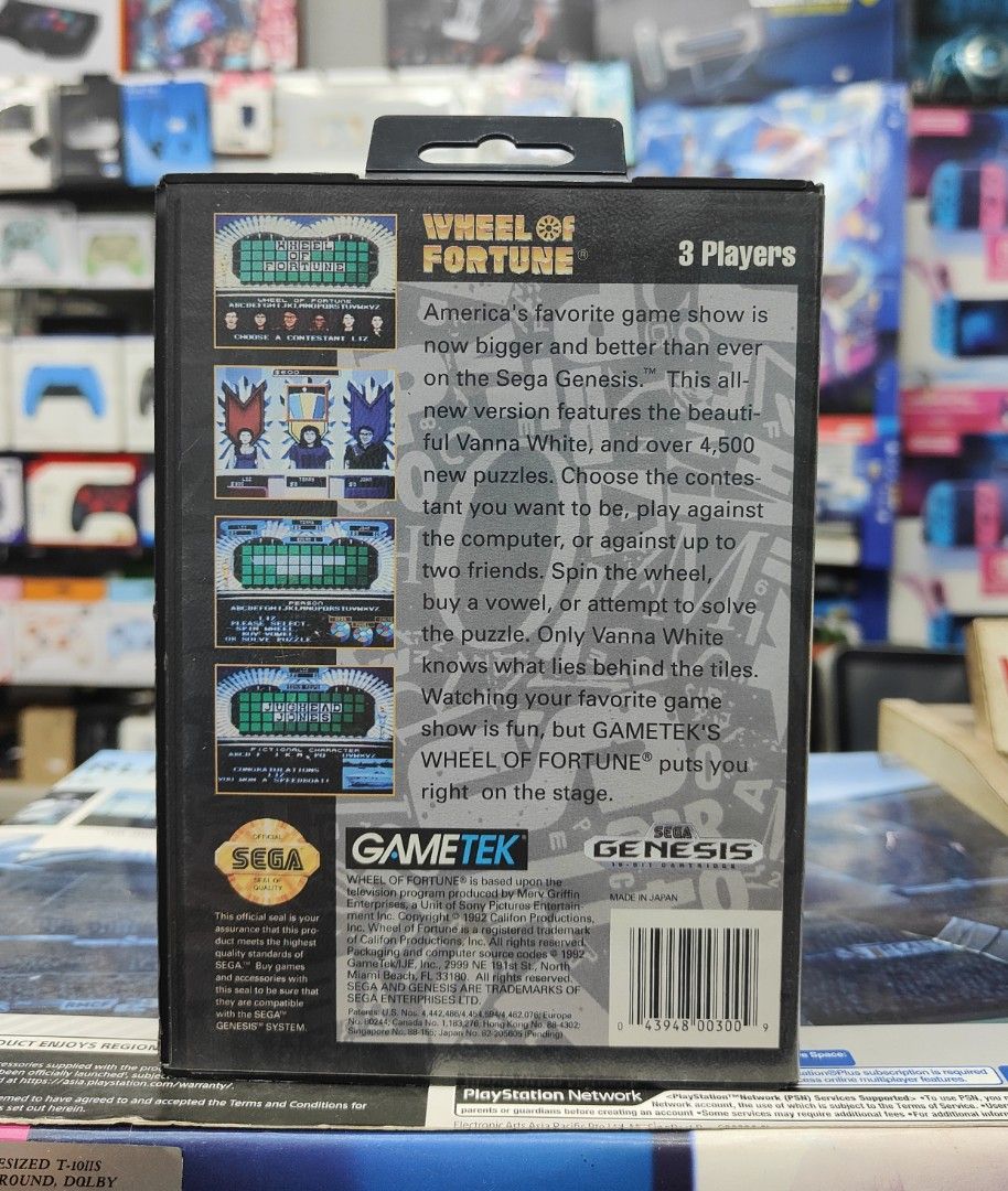 Sega Genesis Wheel of Fortune, Video Gaming, Video Games, Others on ...