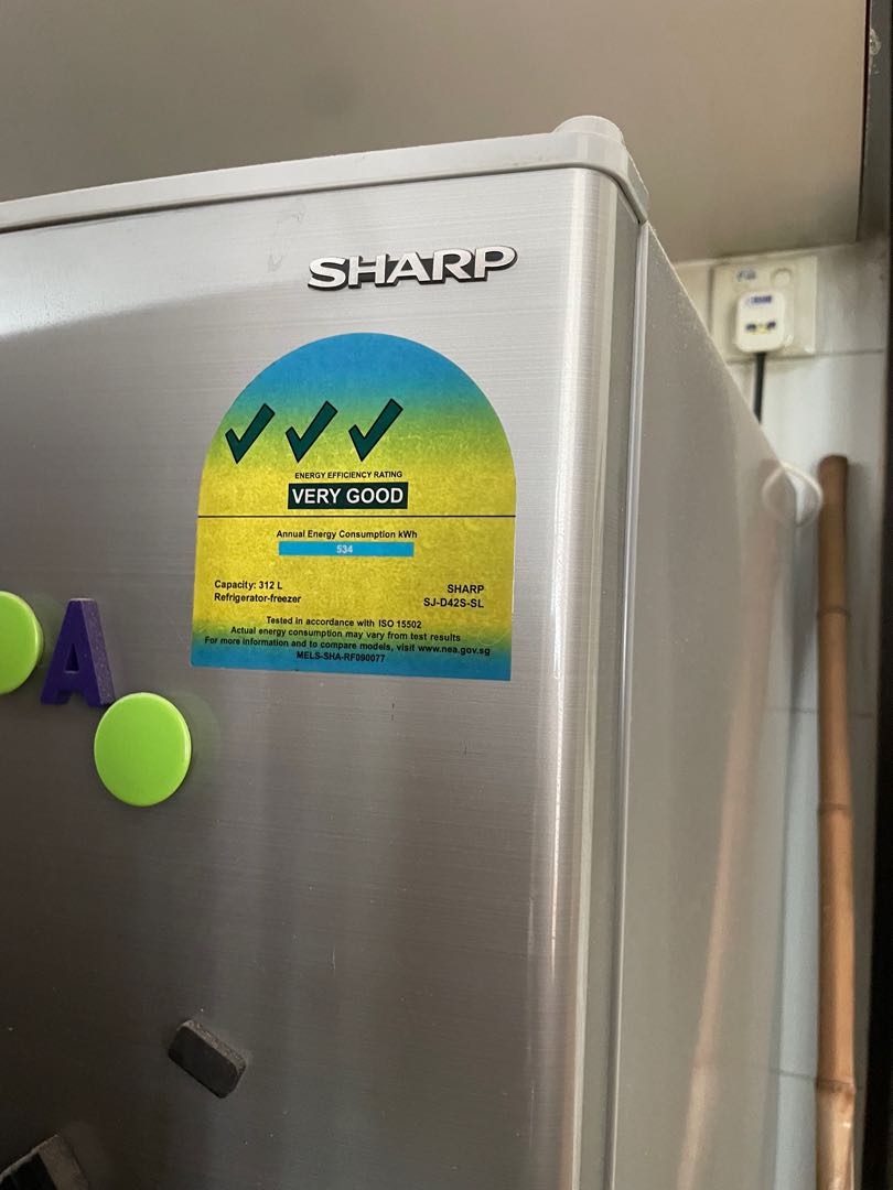 Sharp fridge, TV & Home Appliances, Kitchen Appliances, Refrigerators ...