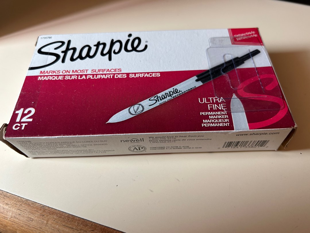 Sharpie Black Marker (clickable, not cap), Hobbies & Toys, Stationery ...