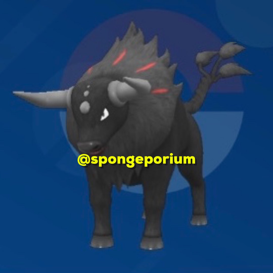 Shiny Paldean Tauros Blaze Breed (Pokemon Scarlet & Violet) (Nintendo Switch) (SOLO SAMUROTT 7 ...