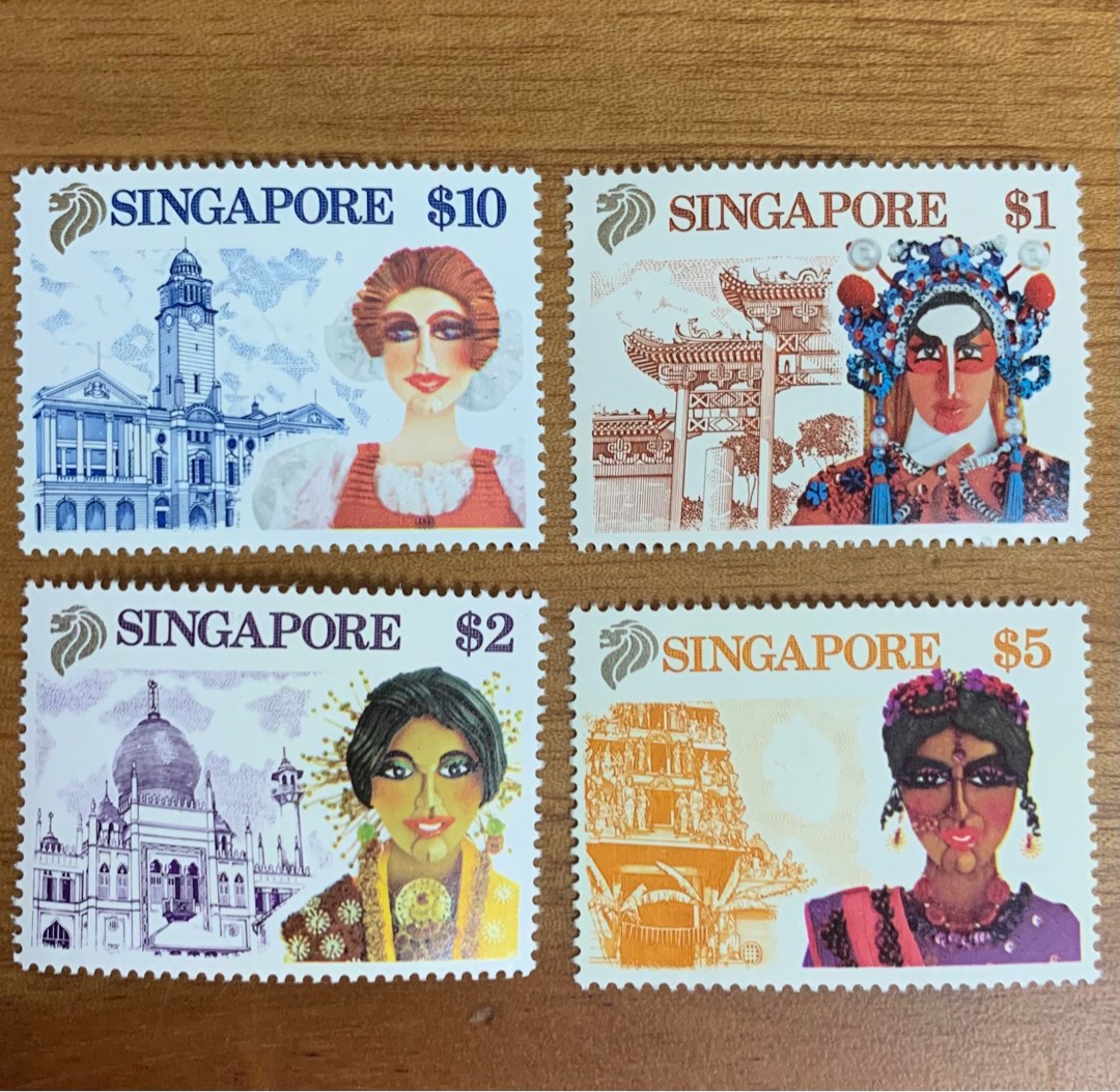 Singapore 1990 tourism series high value stamps $1 to $10 Mint MNH - 4 ...