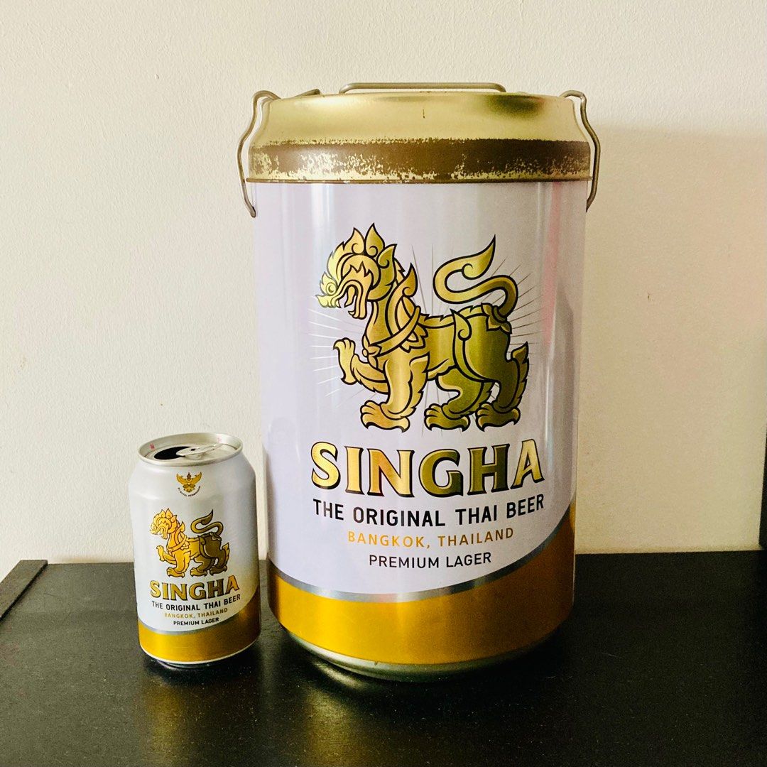singha beer cans