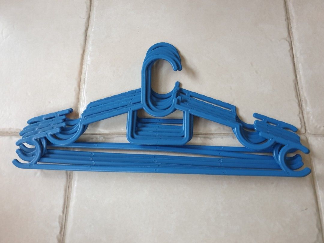 SIX BLUE HANGERS, Furniture & Home Living, Home Improvement ...