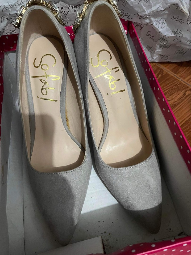 Sofab Gray heels, Women's Fashion, Footwear, Heels on Carousell