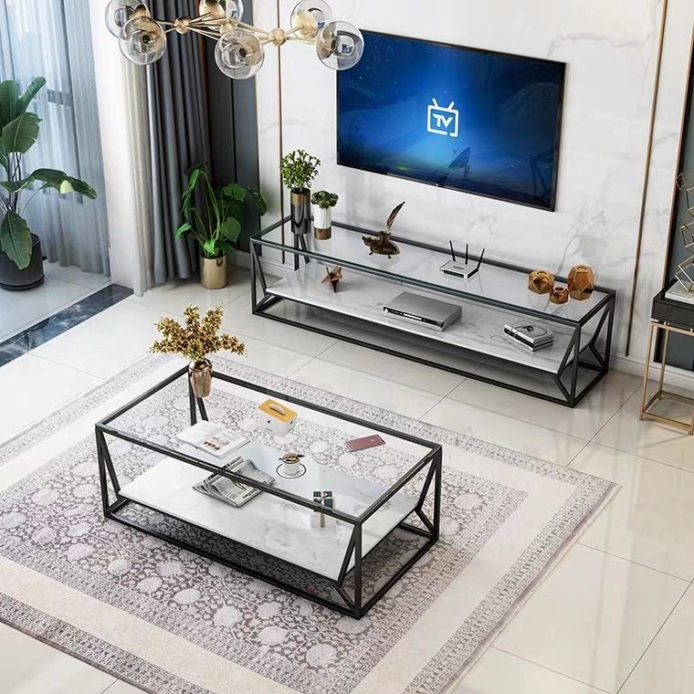 SPIRIT Modern LED Glass Coffee Table, Furniture & Home Living ...
