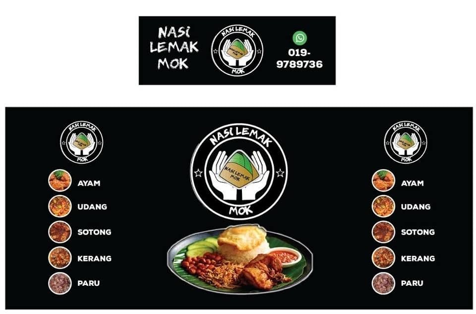 STALL LIPAT/KIOSK/BOOTH/PVC/ NIAGA BISNES (NASI LEMAK) MUDAH ALIH ...