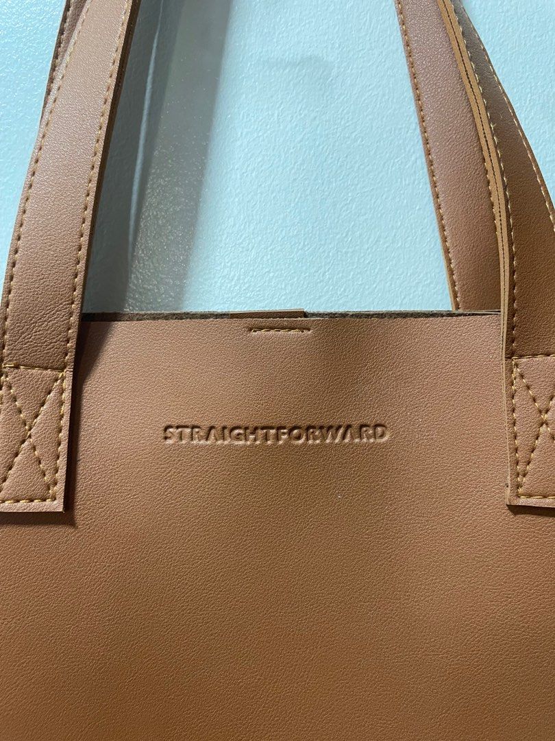 Straightforward Tote Bag in Tan (large) on Carousell