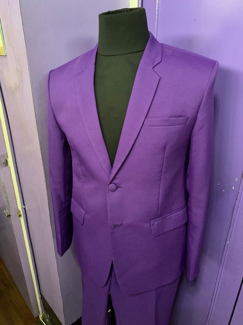 SUIT SET VIOLET FORMAL / CASUAL, Men's Fashion, Coats, Jackets and ...
