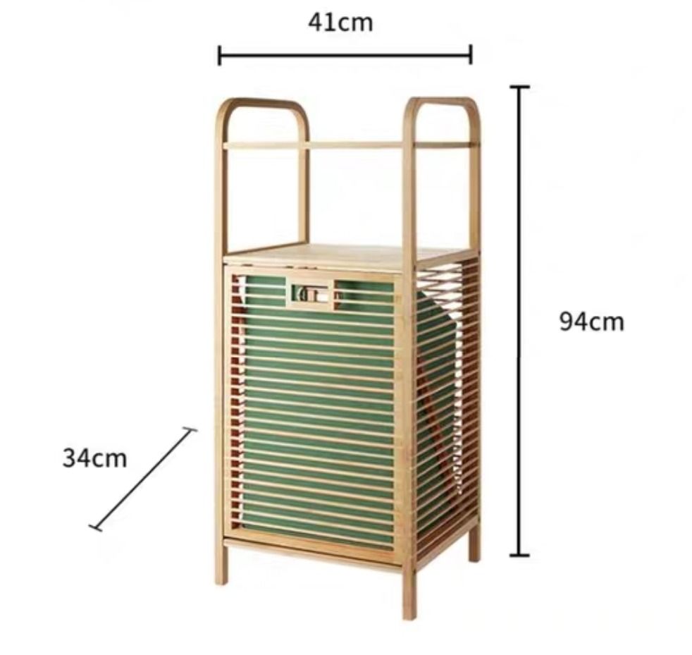 SUNDRY Rustic Laundry Basket Rack, Furniture & Home Living, Furniture ...