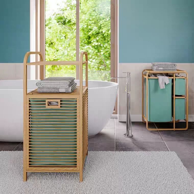 SUNDRY Rustic Laundry Basket Rack, Furniture & Home Living, Furniture ...