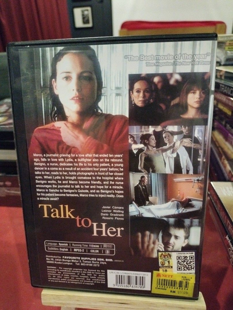 Talk to Her by Pedro Almodovar original DVD, Hobbies & Toys, Music ...