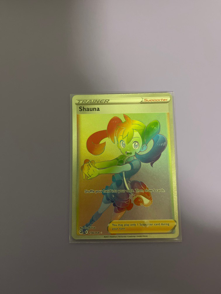 TCG PTCG Pokemon Card Shauna Rainbow Rare Trainer Full Art Waifu, Hobbies & Toys, Toys & Games ...