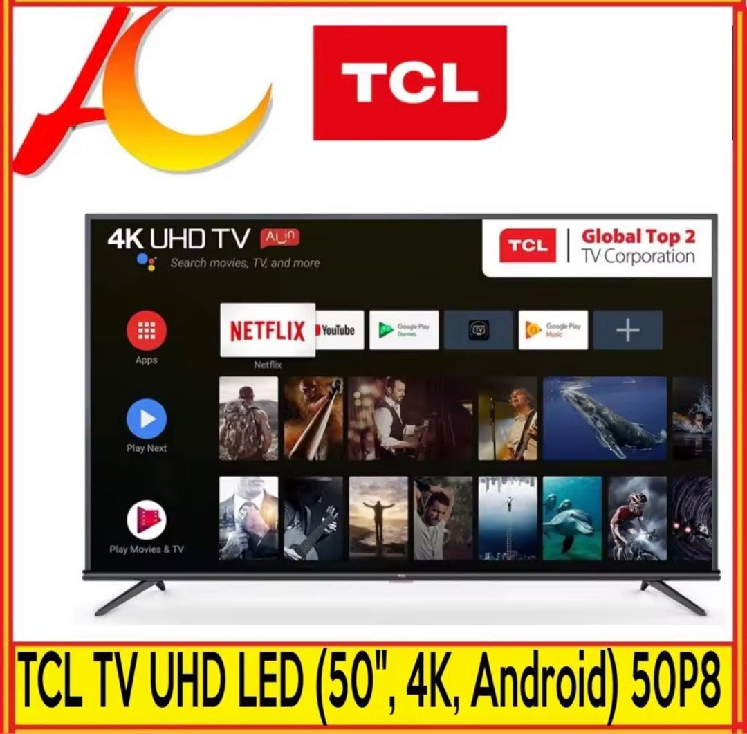 TCL TV UHD LED 50-Inch 4K Android, TV & Home Appliances, TV ...