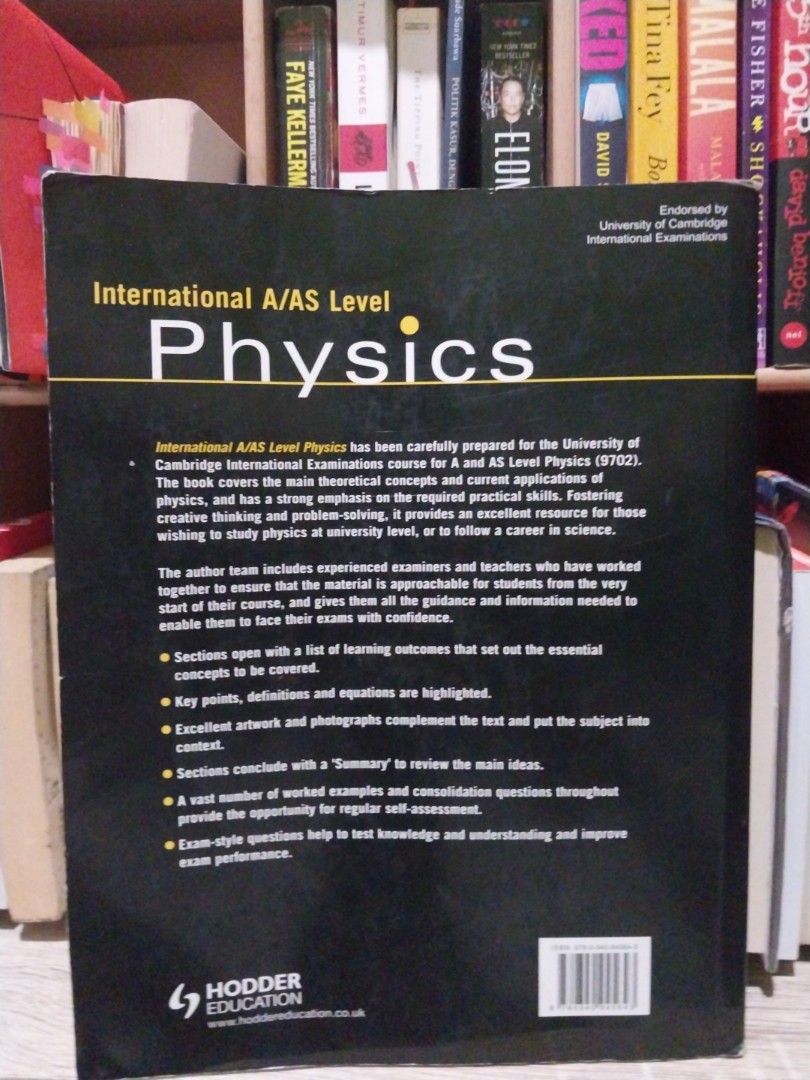 (TEXTBOOK IMPORT) INTERNATIONAL A/AS LEVEL PHYSICS, Buku & Alat Tulis, Buku Pelajaran di Carousell