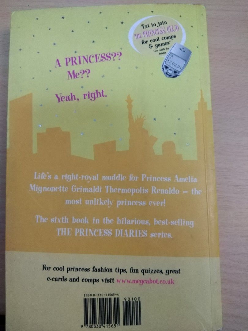 The PRINCESS DIARIES Sixsational on Carousell