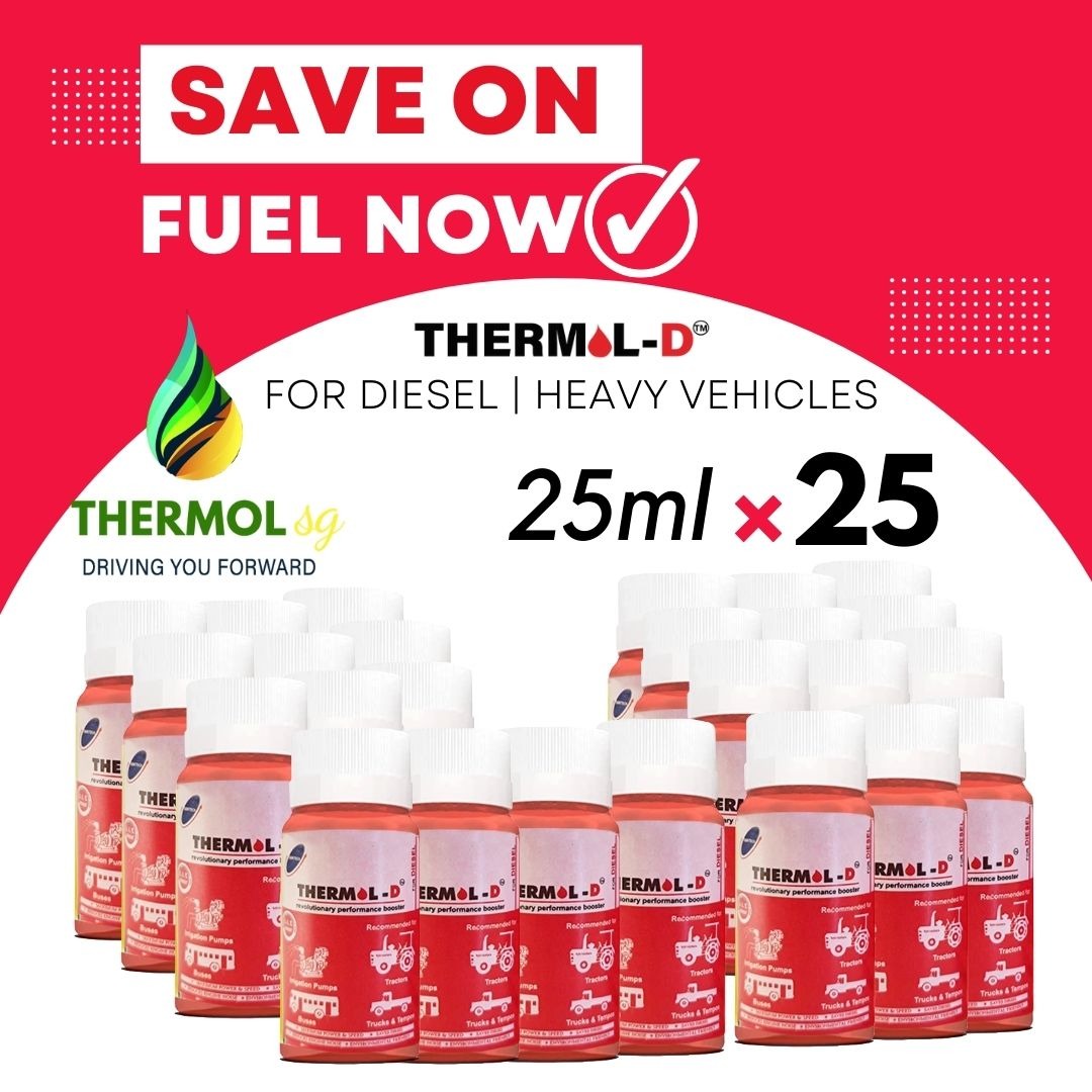 Thermol-D for Diesel Additive Choose Pack 25ml x25 / 50/ 100 bottles ...