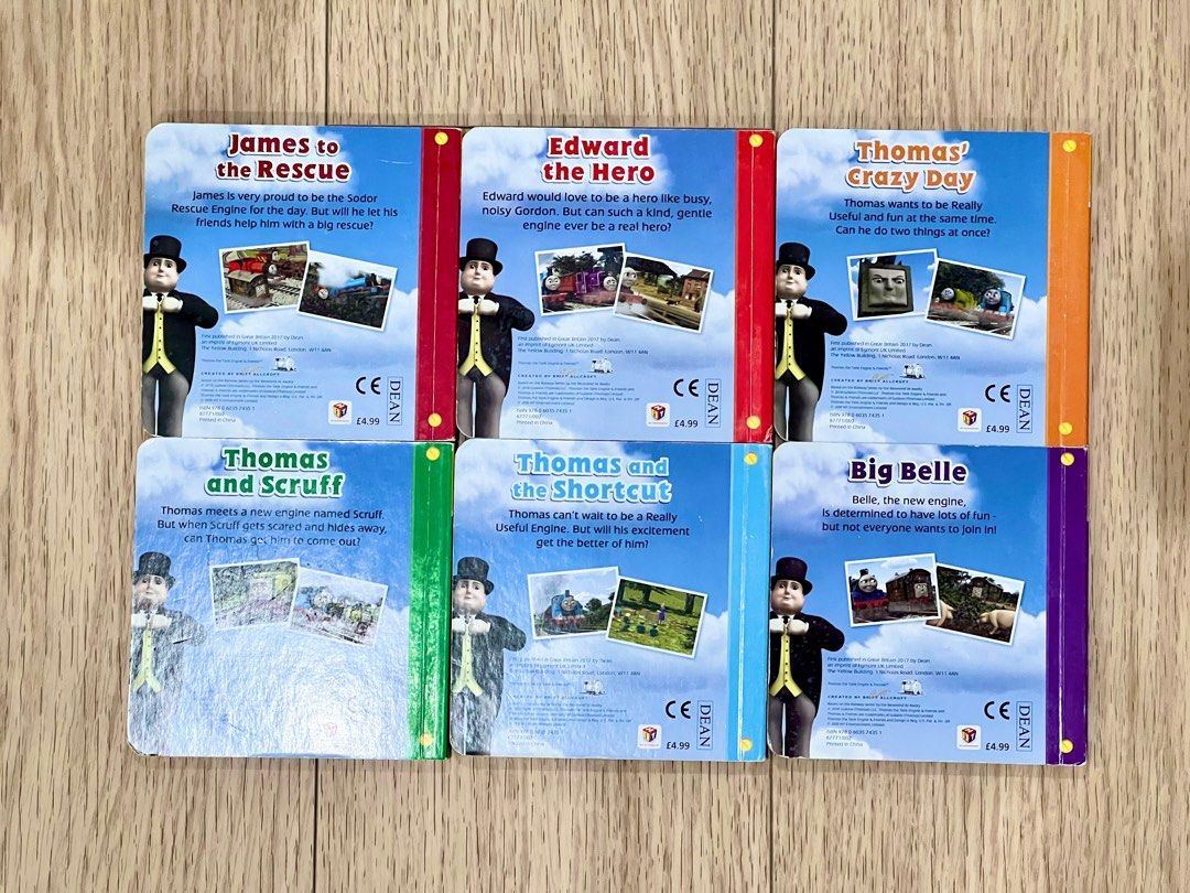Thomas The Train Board Book Set of 6, Hobbies & Toys, Books & Magazines ...