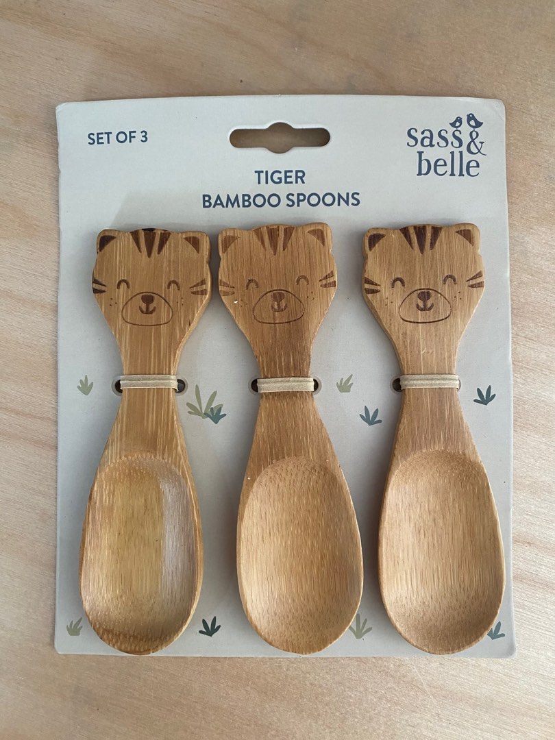 Tiger Bamboo Spoons, Babies & Kids, Nursing & Feeding, Weaning ...