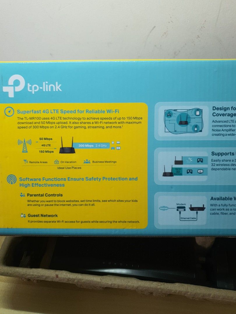 TPLink Modem Router 4G LTE Internet, Computers & Tech, Parts & Accessories, Other Accessories on ...