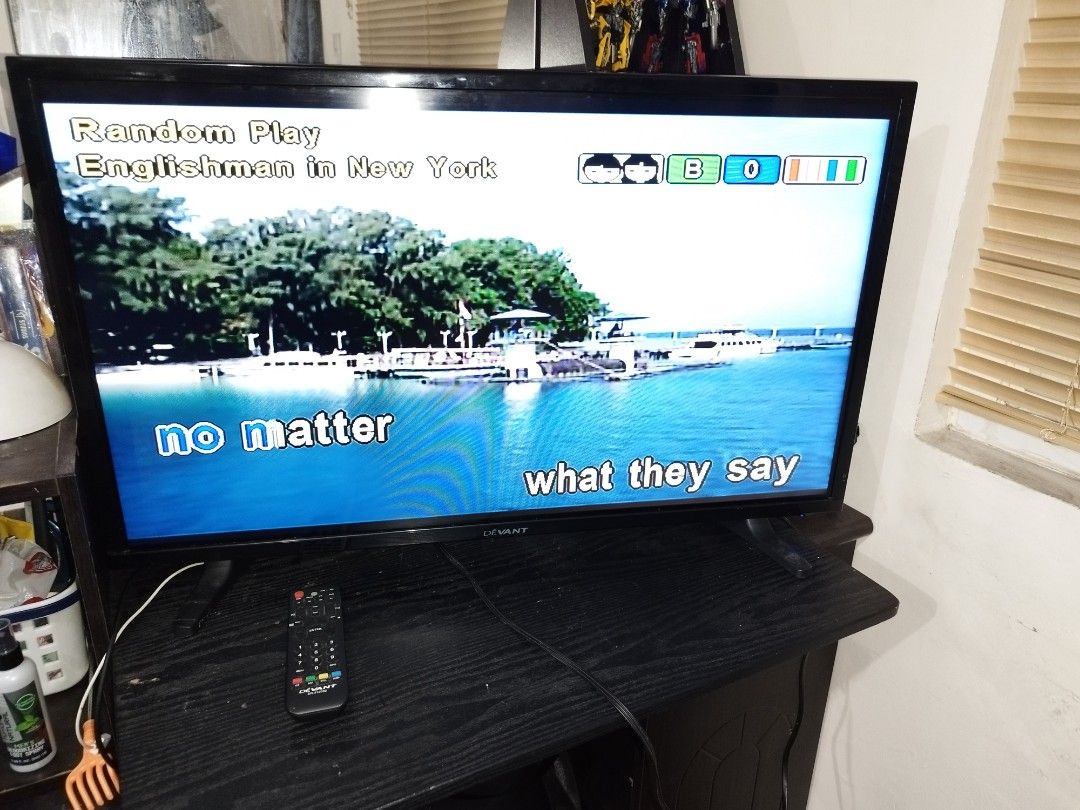 DEVANT brand 32" TV, PAL brand DVD Player, TV Rack Wall Mount, ABS CBN ...