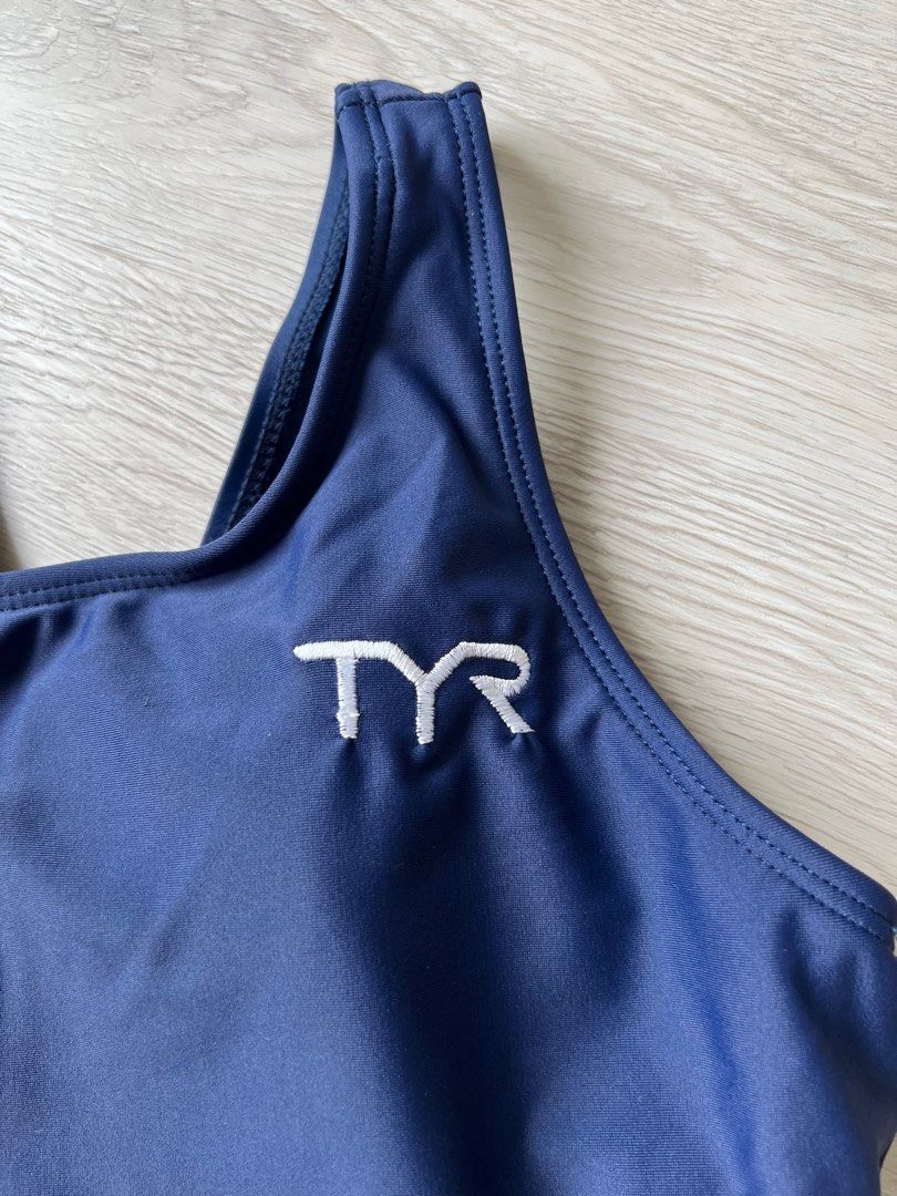 TYR Swimsuit in Navy Blue, Women's Fashion, Swimwear, Bikinis ...