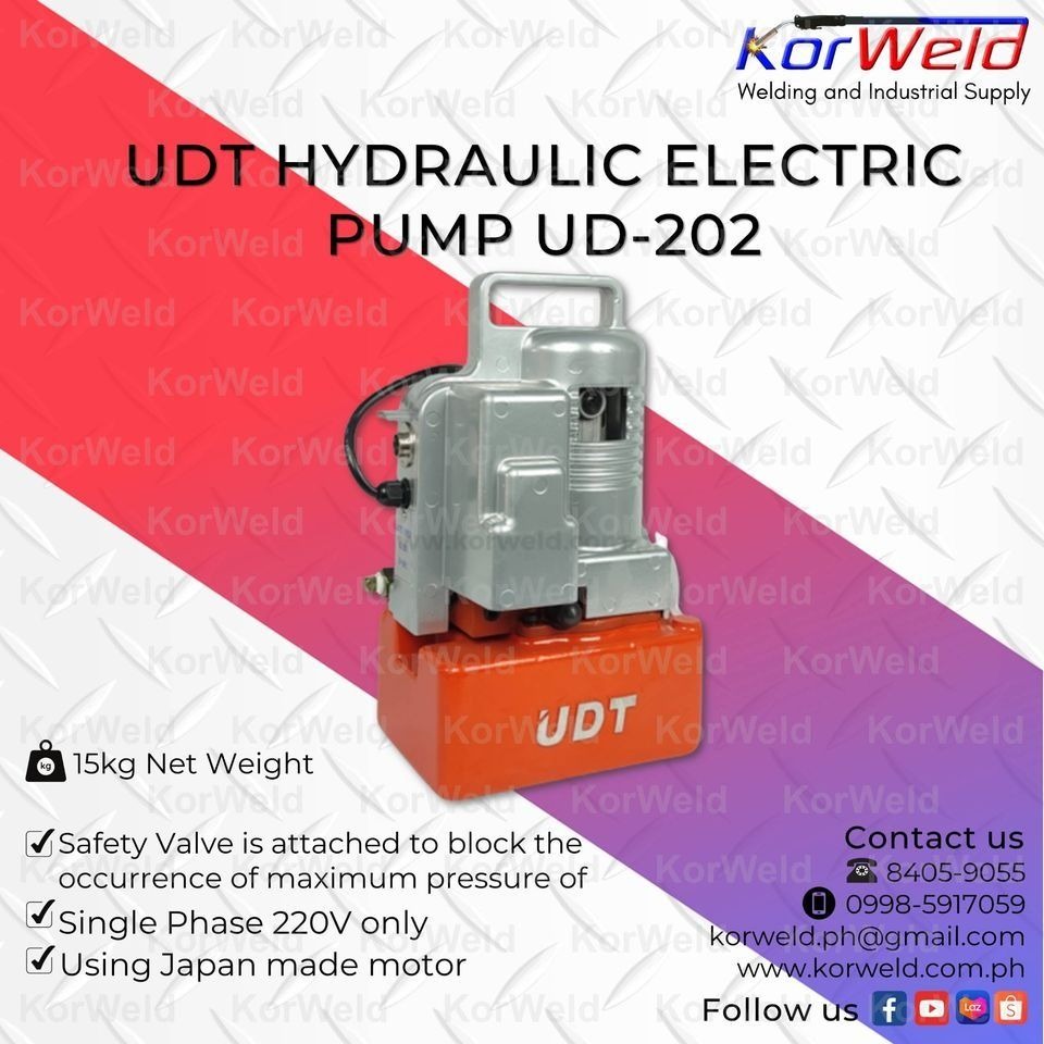UDT Hydraulic Electric Pump UD-202, Commercial & Industrial, Construction Tools & Equipment on ...