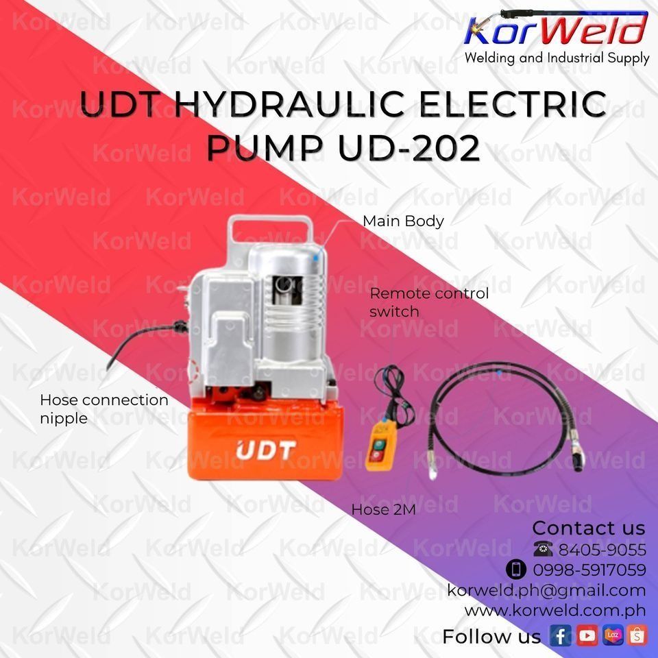UDT Hydraulic Electric Pump UD-202, Commercial & Industrial, Construction Tools & Equipment on ...