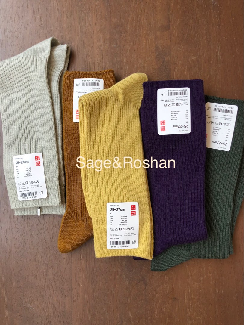 Uniqlo Iconic Socks, Men's Fashion, Watches & Accessories, Socks on ...