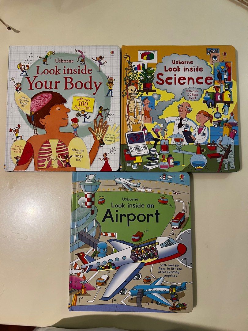 Usborne Look Inside Books with Flaps, Hobbies & Toys, Books & Magazines ...