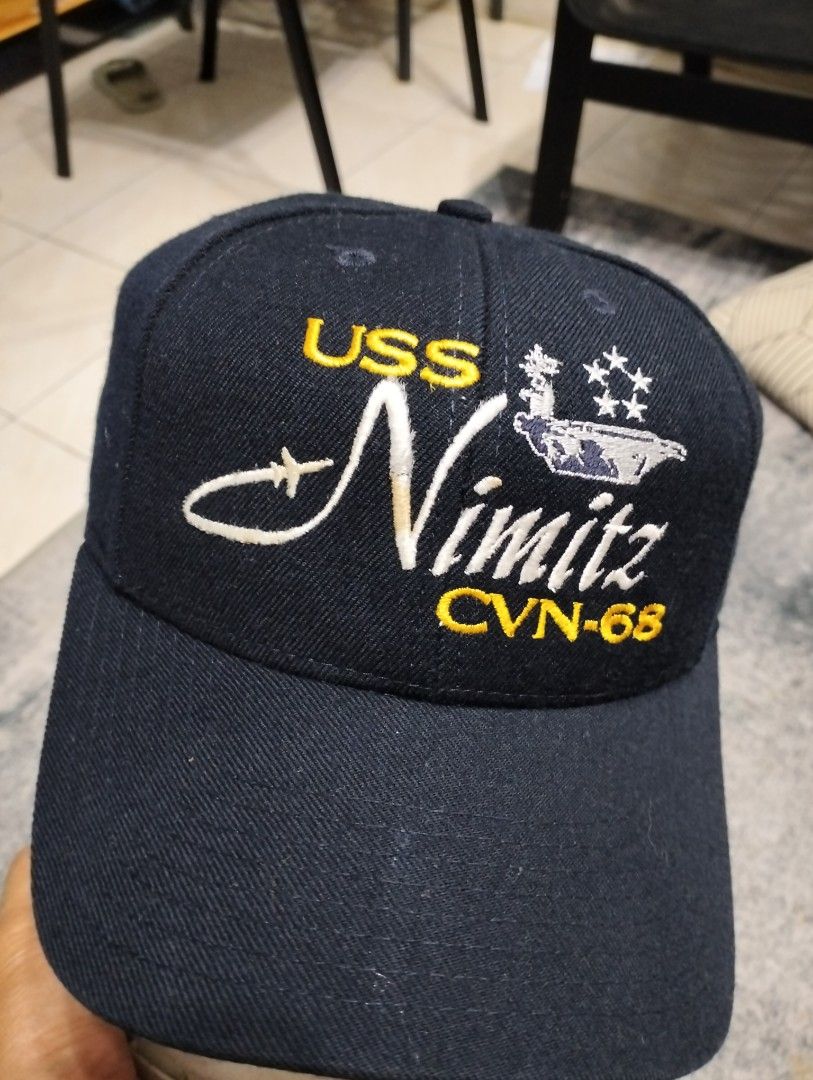 USS Nimitz cvn 68 vintage cap, Men's Fashion, Watches & Accessories ...