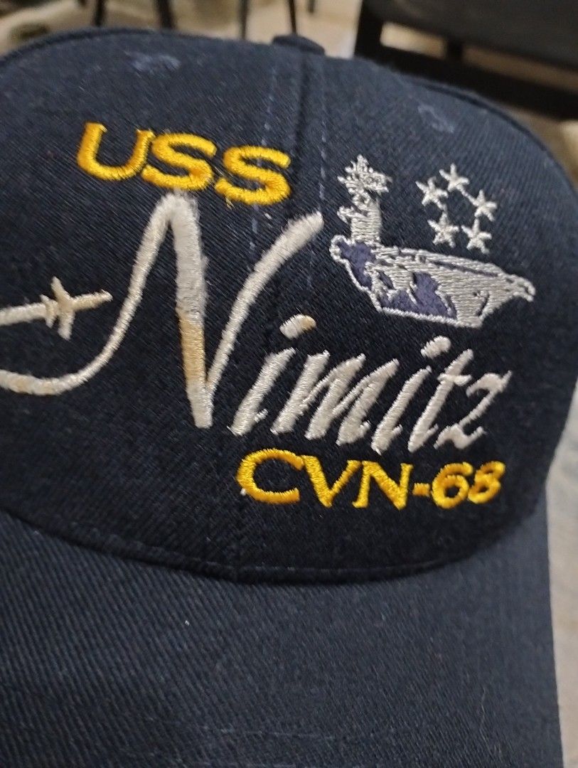 USS Nimitz cvn 68 vintage cap, Men's Fashion, Watches & Accessories ...