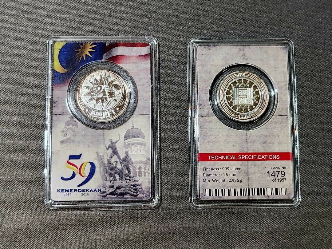 Varieties of Dirham Silver ( Eid Mubarak, Hajj, Merdeka, Drachma ...