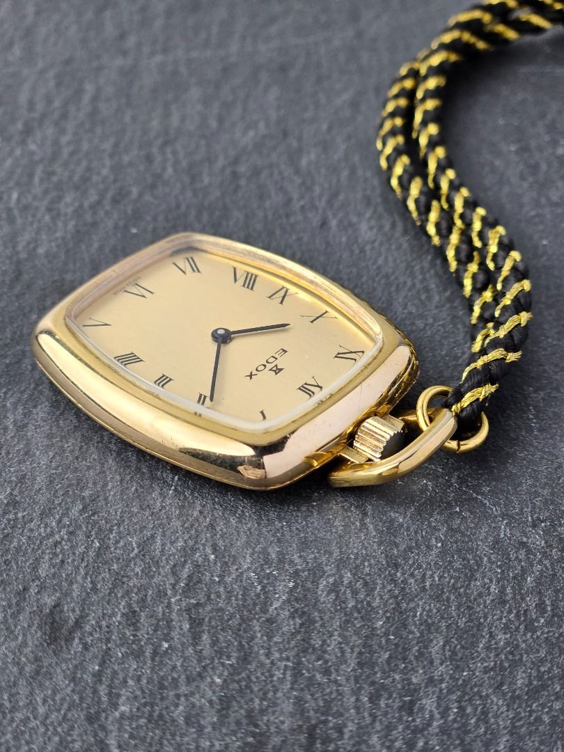 Vintage Edox Manual Winding Pocket Watch, Men's Fashion, Watches ...