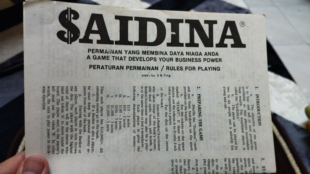 VINTAGE SAIDINA PULAU PINANG LOOSE 1992, Hobbies & Toys, Toys & Games ...