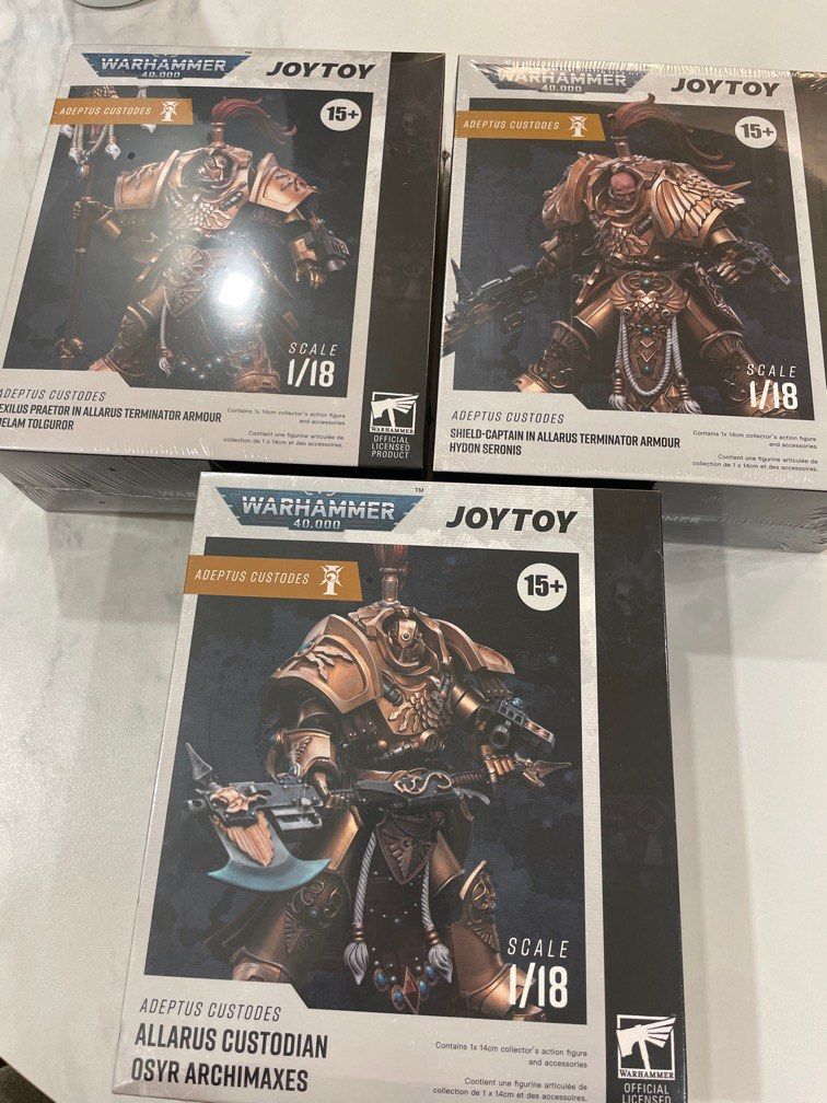 Warhammer 40k - Adeptus Custodes Set of 3, Hobbies & Toys, Toys & Games ...