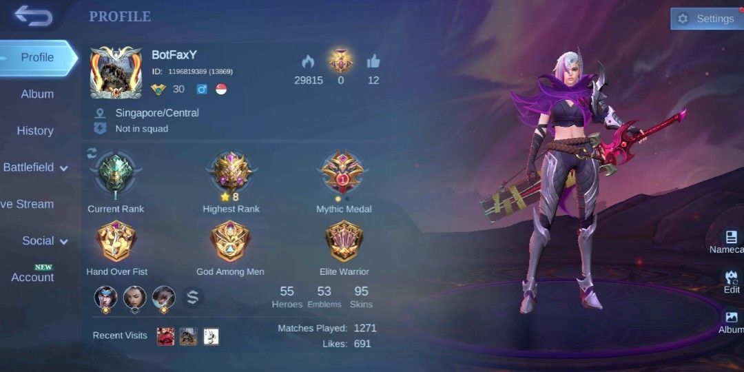 WTT/WTSFOR GOOD MLBB ACCOUNT OR FOR ALU LEGEND, Video Gaming, Video ...