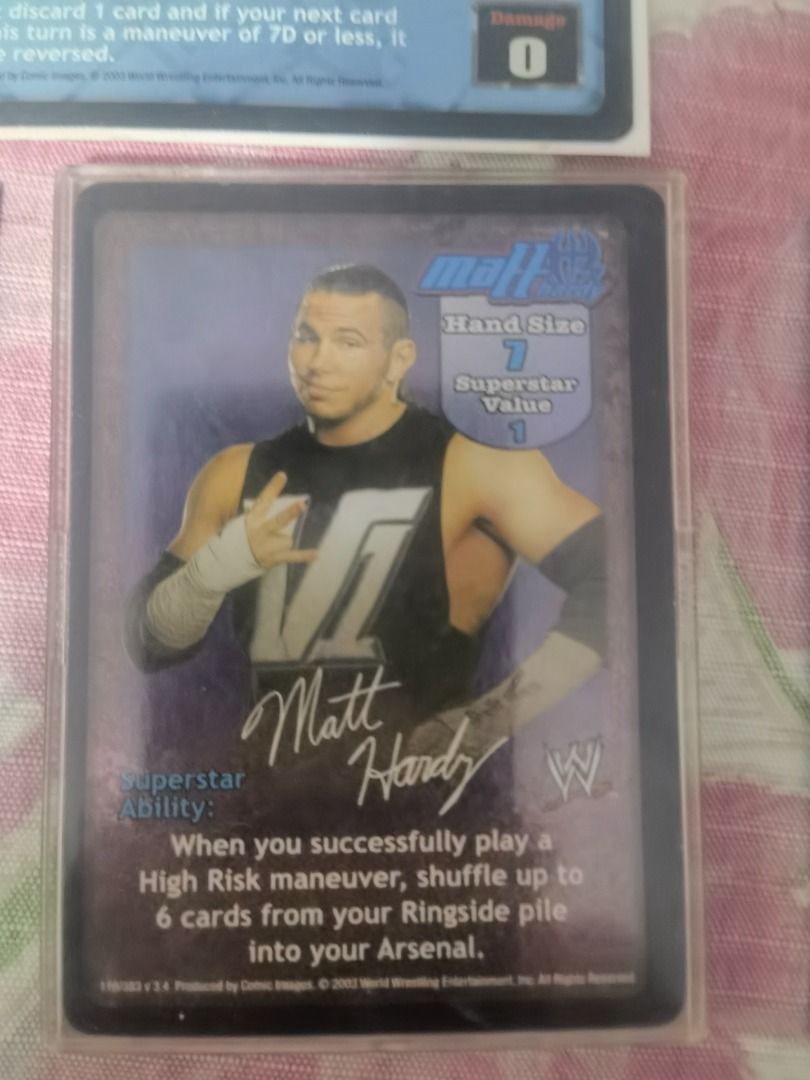 Wwe Cards Raw Deal Matt Hardy Full, Video Gaming, Gaming Accessories ...