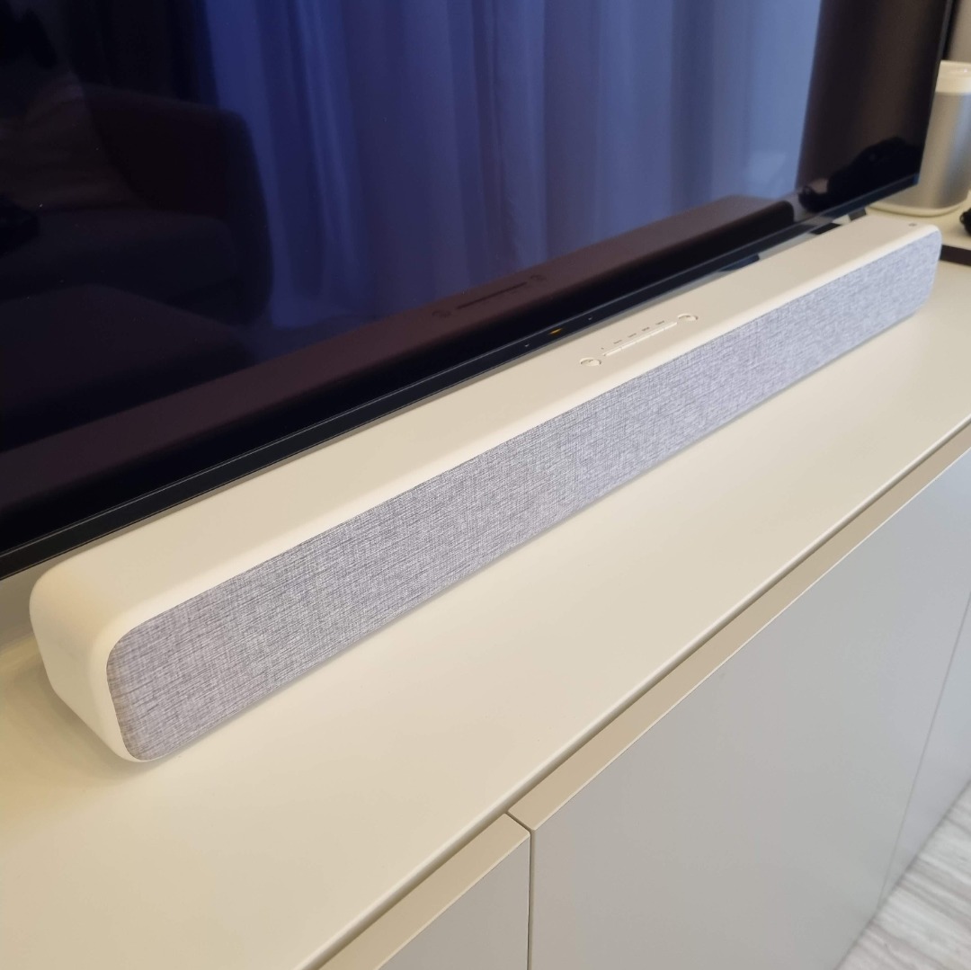 Xiaomi white soundbar, Audio, Soundbars, Speakers & Amplifiers on Carousell