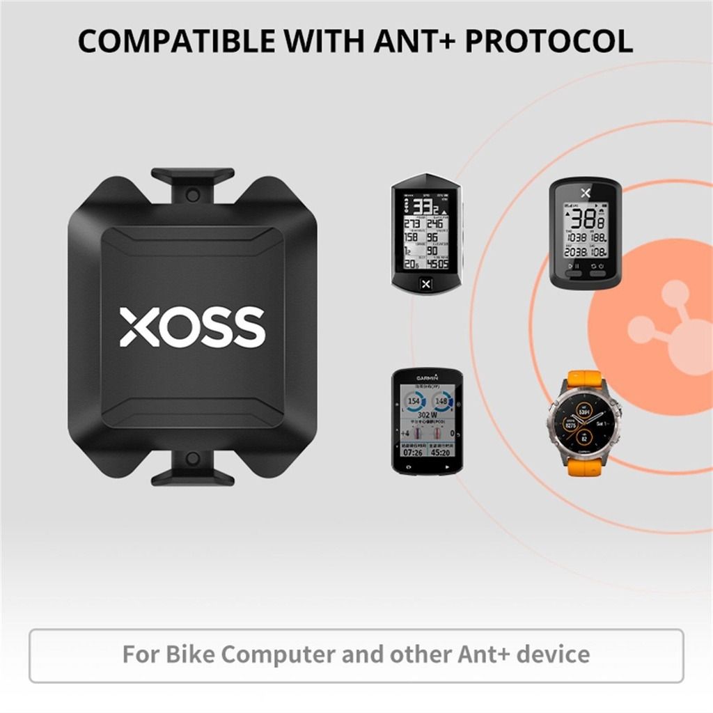 XOSS bicycle computer speed cadence sensor small G+ peripheral dual ...